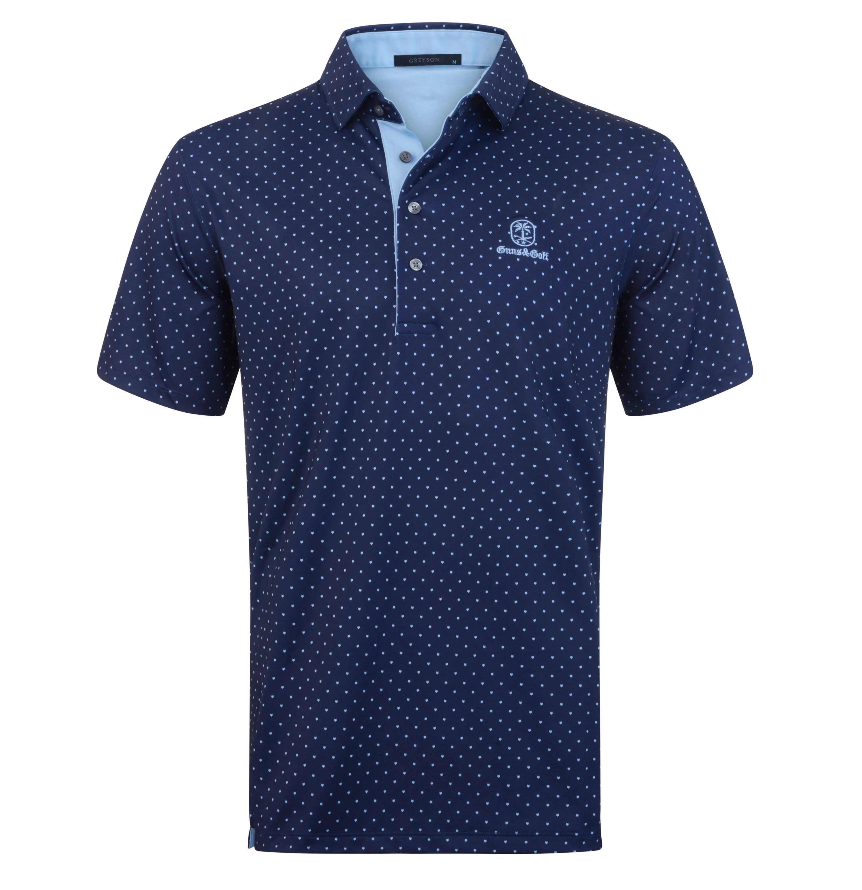Greyson Performance Polo in Navy – Stretch & Moisture-Wick